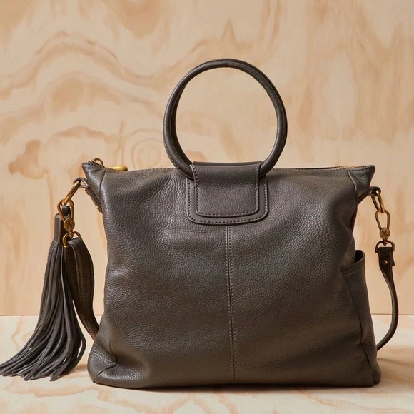 Bags | Nwt New Hobo Sheila Large Satchel Slate | Poshmark